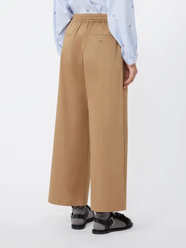 Max Mara Cotton Rasetto Trousers