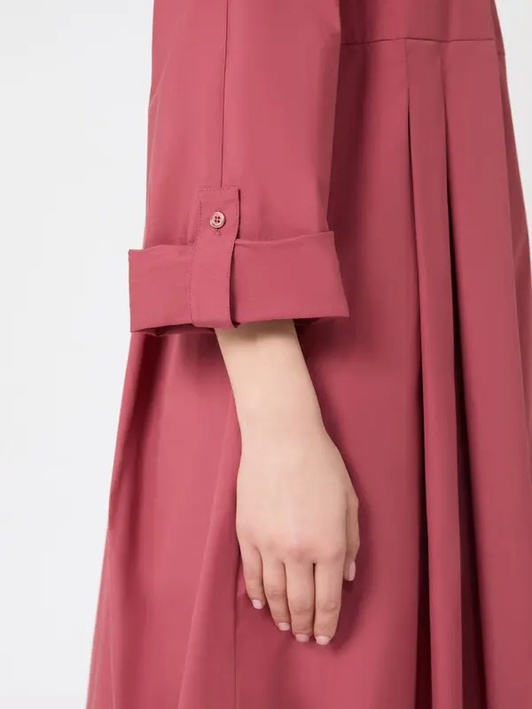 Max Mara Flared Cotton-poplin Mini Dress