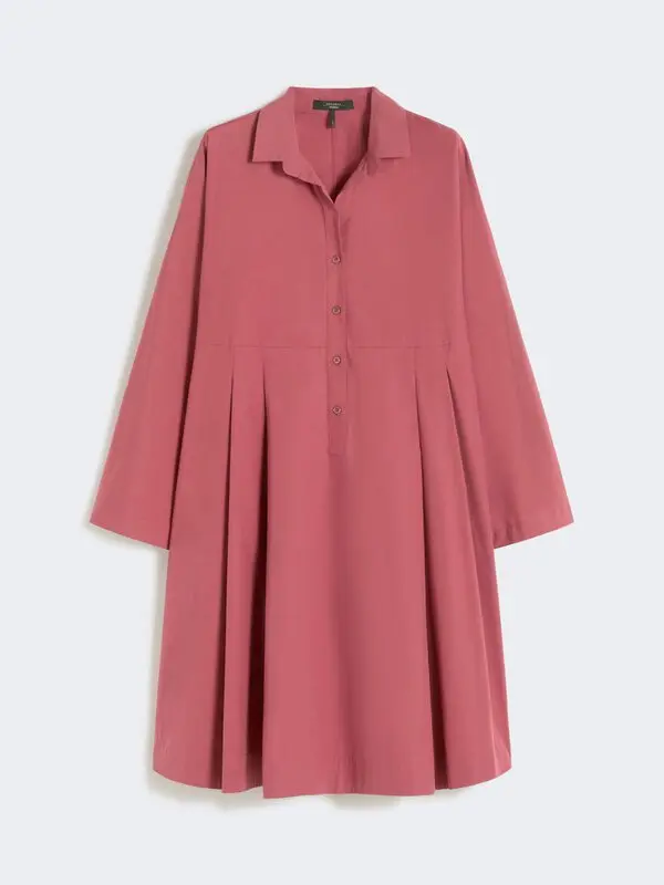Max Mara Flared Cotton-poplin Mini Dress
