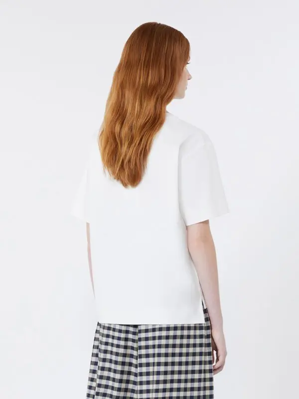 Max Mara Cotton Jersey Boxy T-shirt - White