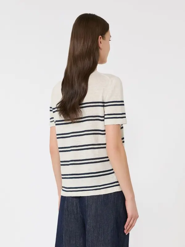Max Mara Linen Crew Neck Sweater