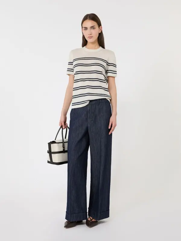 Max Mara Linen Crew Neck Sweater