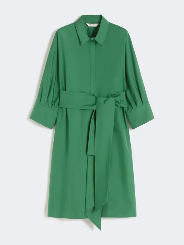 Max Mara Cotton Shirt Dress - Green