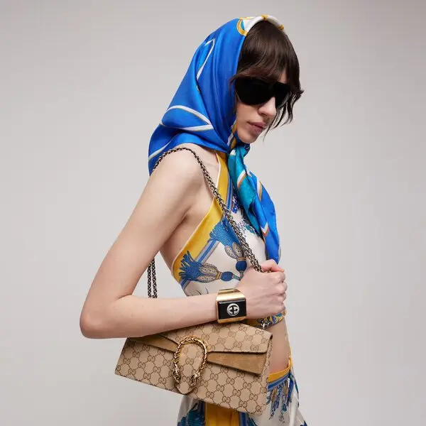 Gucci Morso D'oro" Printed Silk Carr