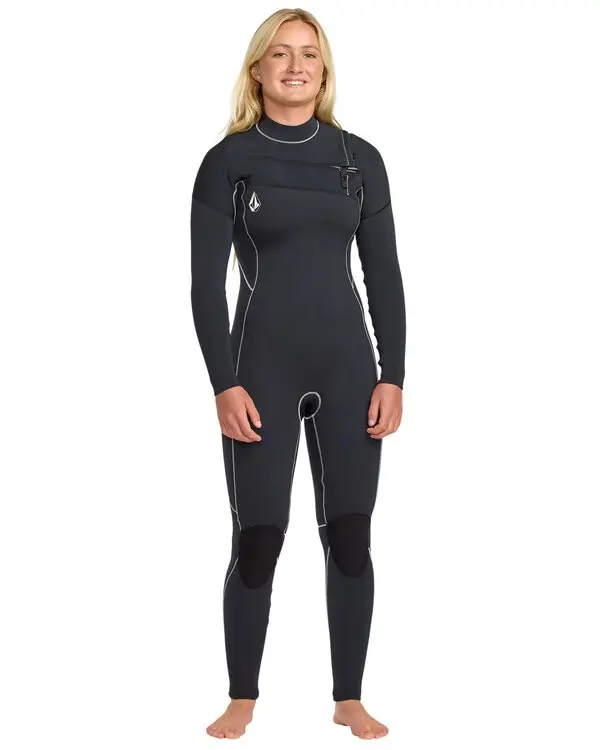 Volcom 4/3 Modulator Chest Zip Full Wetsuit - Black