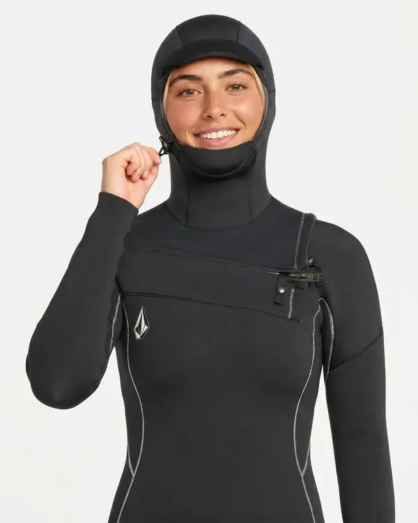 Volcom 4/3mm Modulator Chest Zip Hooded Full Wetsuit