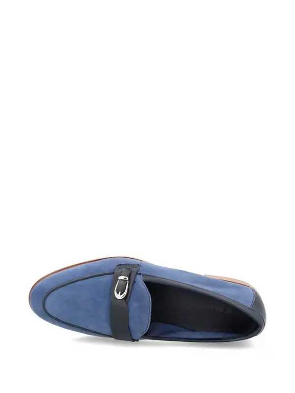 FRAU Buckle-detail Suede Loafers
