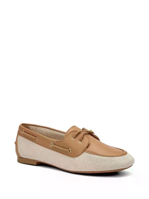 FRAU Canvas Leather Loafers