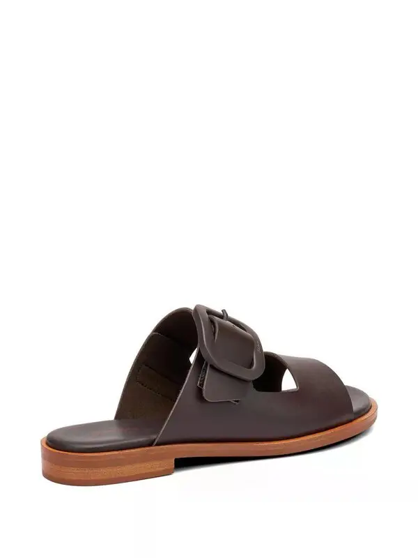 FRAU Buckle-fastening Leather Sandals - Brown