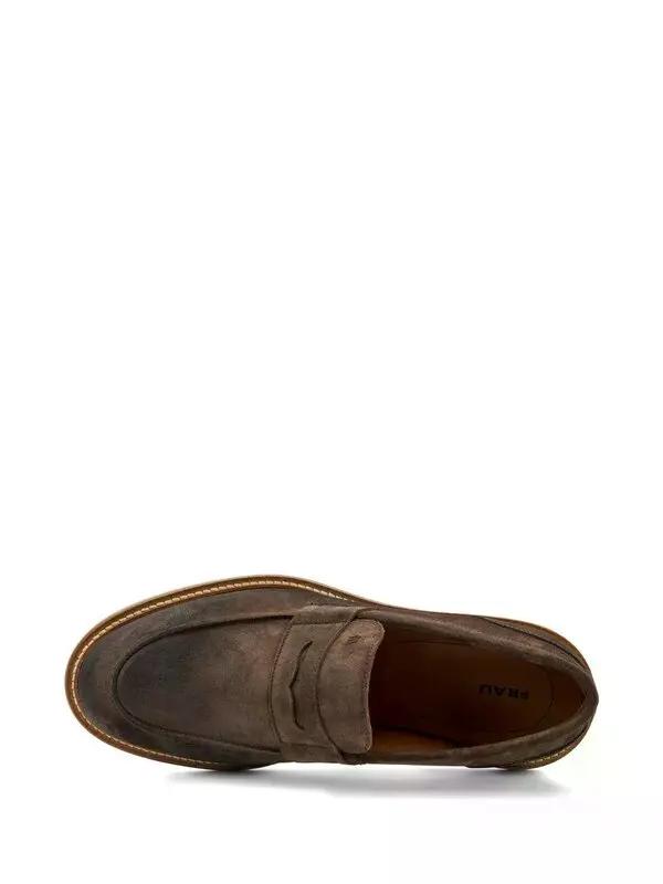FRAU Distressed Suede Loafers