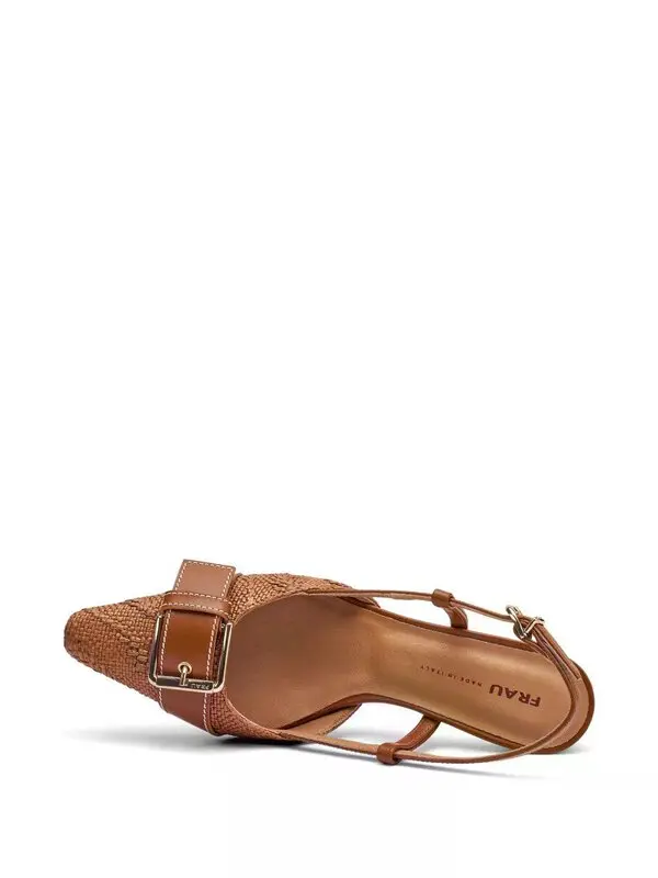 FRAU Slingback Buckle Pumps - Brown