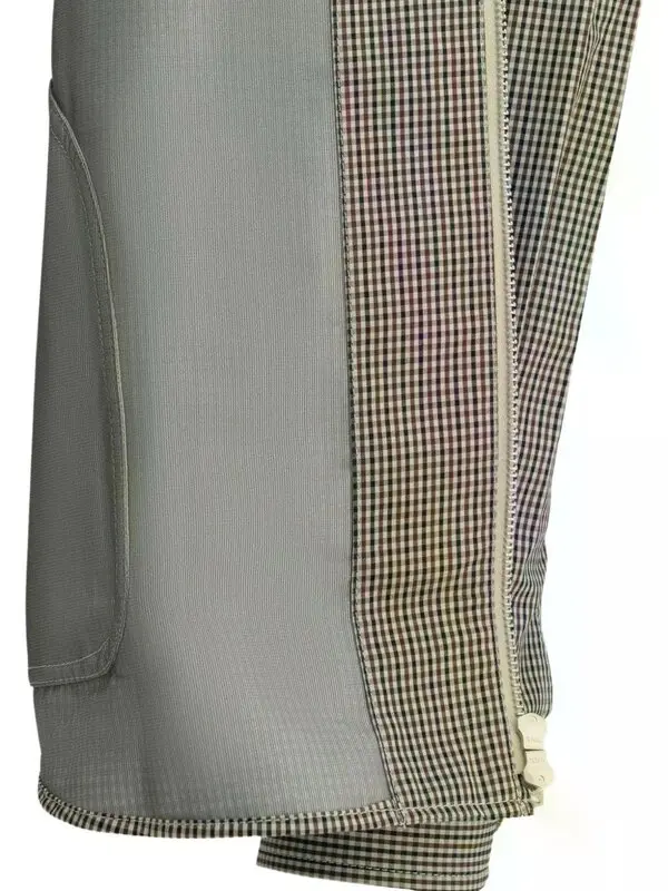 Comme Des Garçons Gingham-pattern Zip-up Overshirt