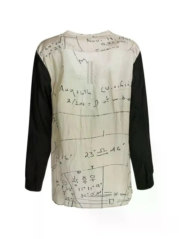 Rick Owens Graphic-print Panelled Shirt