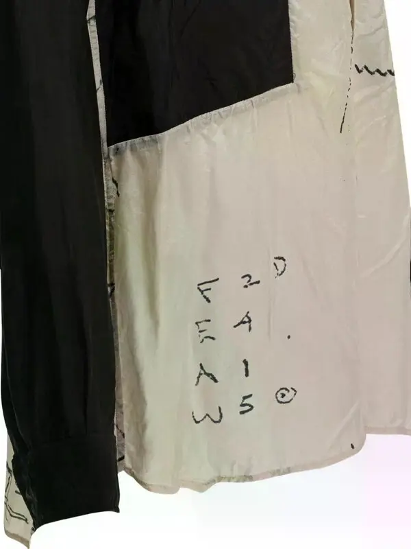 Rick Owens Graphic-print Panelled Shirt
