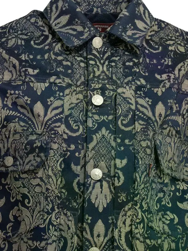 Junya Watanabe X Levi's® Damask-pattern Denim Jacket - Blue
