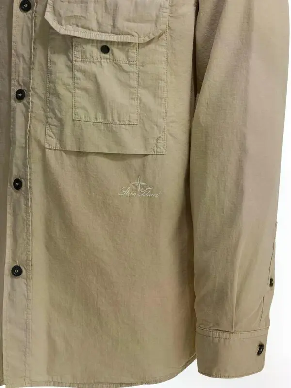 Stone Island Logo-embroidered Shirt