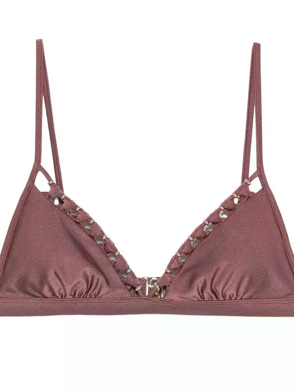 Zimmermann Aster Bead-embellished Bikini Top
