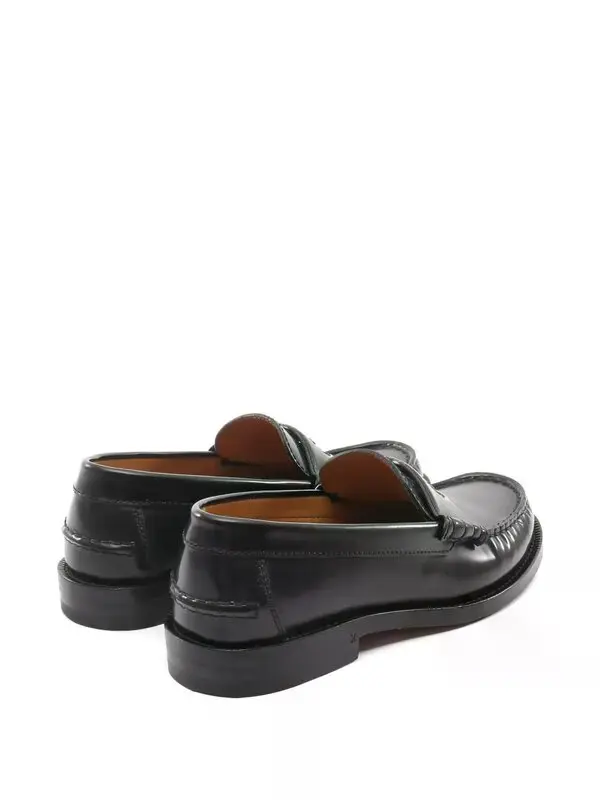Gucci 2010s Interlocking G Leather Loafers