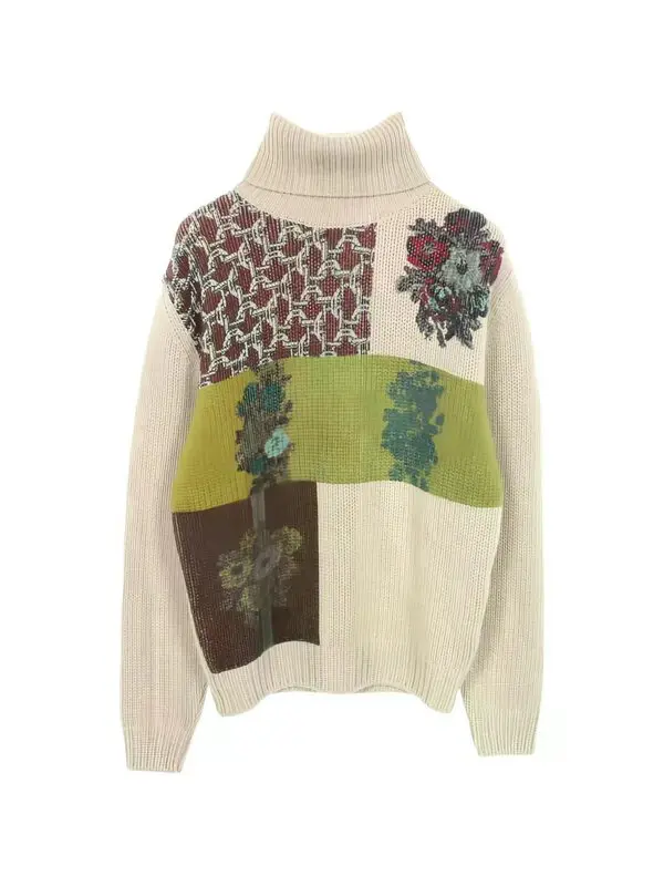Hermès 2010s Decalcomanie Knit Turtleneck