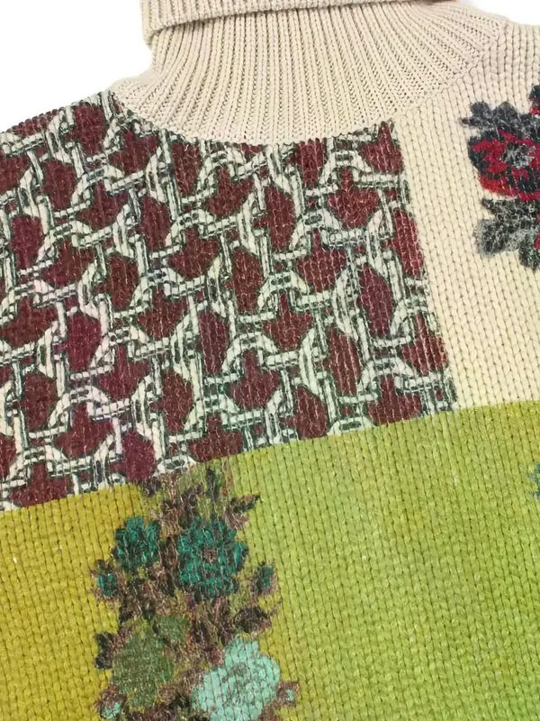 Hermès 2010s Decalcomanie Knit Turtleneck