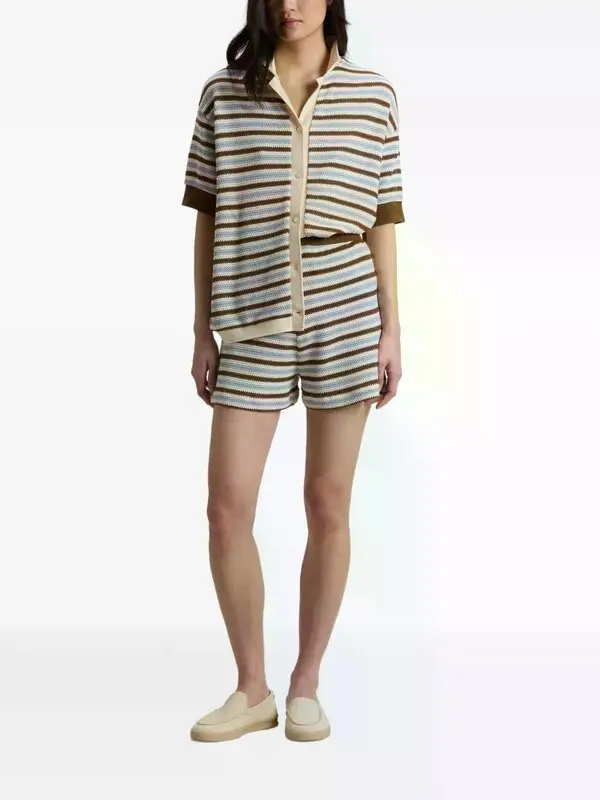 Woolrich Crochet Striped Shirt - Neutrals