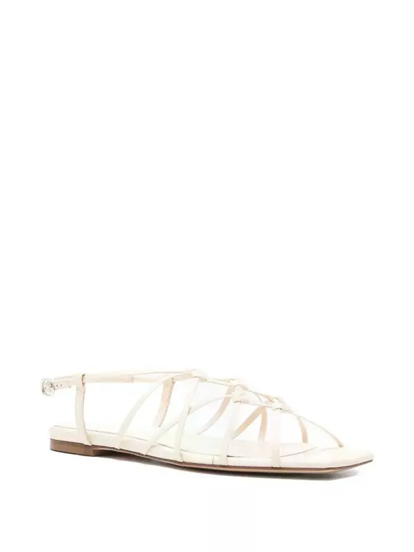 AeydĒ Anisa Knot-detail Sandals - Neutrals