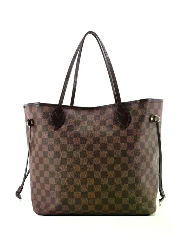LOUIS VUITTON Neverfull Damier Mm Tote Bag - Brown
