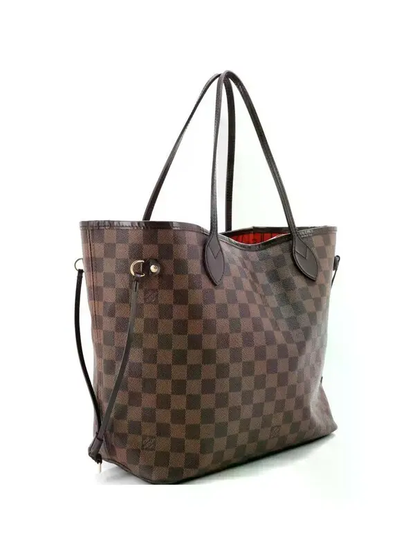 LOUIS VUITTON Neverfull Damier Mm Tote Bag - Brown