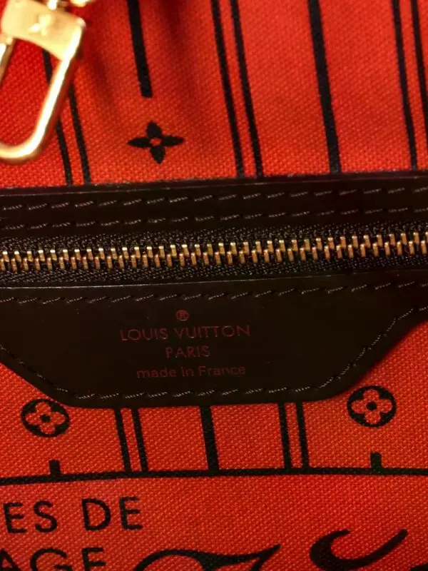 LOUIS VUITTON Neverfull Damier Mm Tote Bag - Brown
