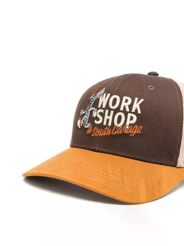 SOUTH GARAGE Embroidered Mesh-panel Cap