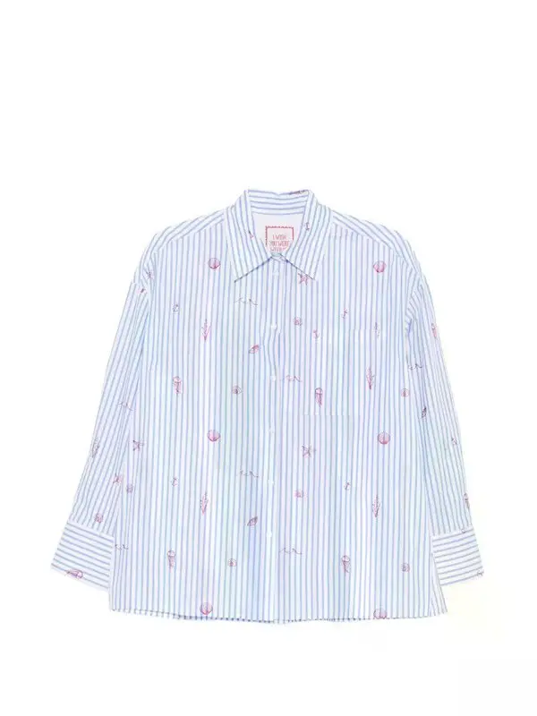 PENNYBLACK Embroidered Striped Shirt