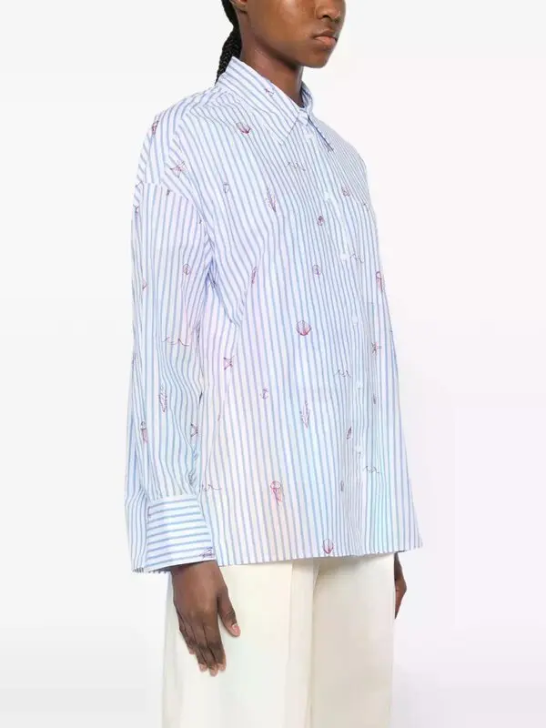 PENNYBLACK Embroidered Striped Shirt