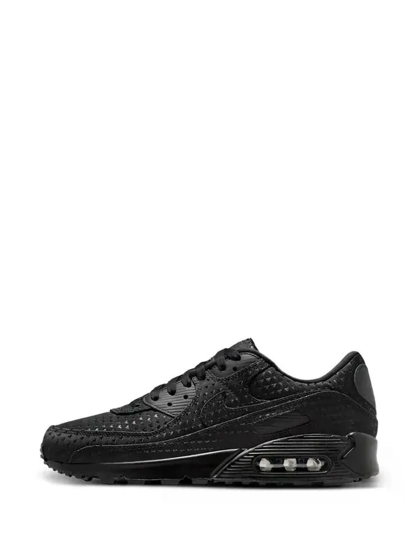 Nike Max 90 Premium Lace-up Sneakers - Black