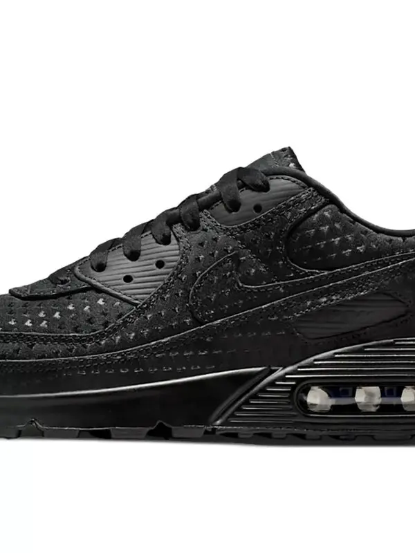 Nike Max 90 Premium Lace-up Sneakers - Black