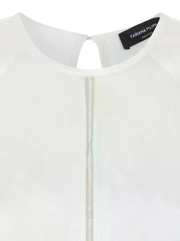 Fabiana Filippi Keyhole Detail Blouse - Neutrals