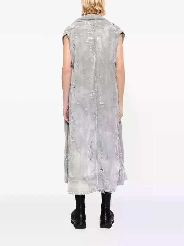 JULIUS Distressed Sleeveless Coat
