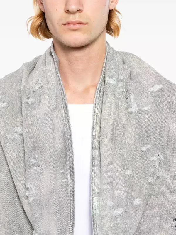 JULIUS Distressed Sleeveless Coat