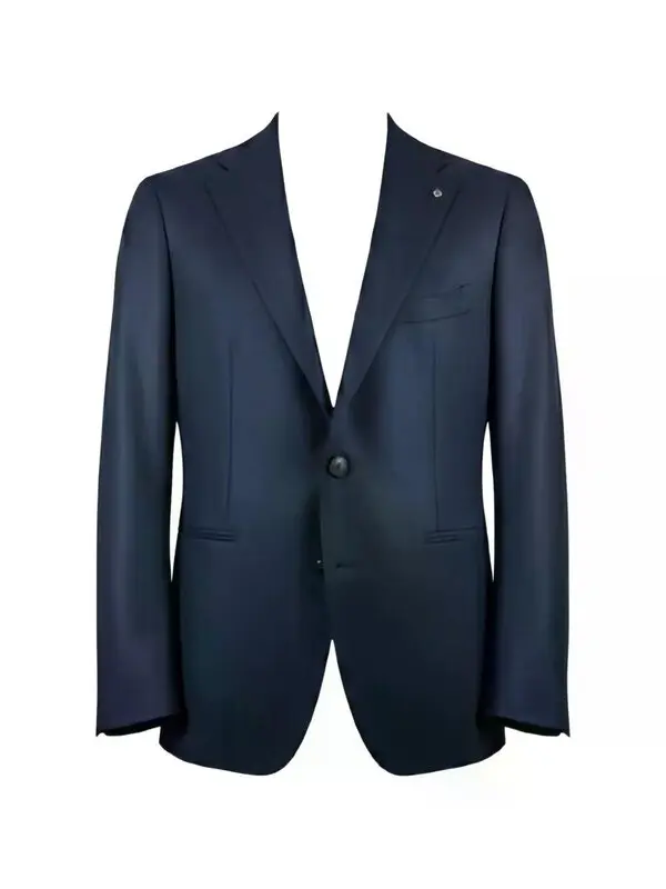 Tagliatore Buttoned Shawl-collar Blazer