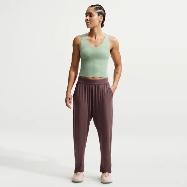 Nike Zenvy Loose Mid-rise Pants - Purple