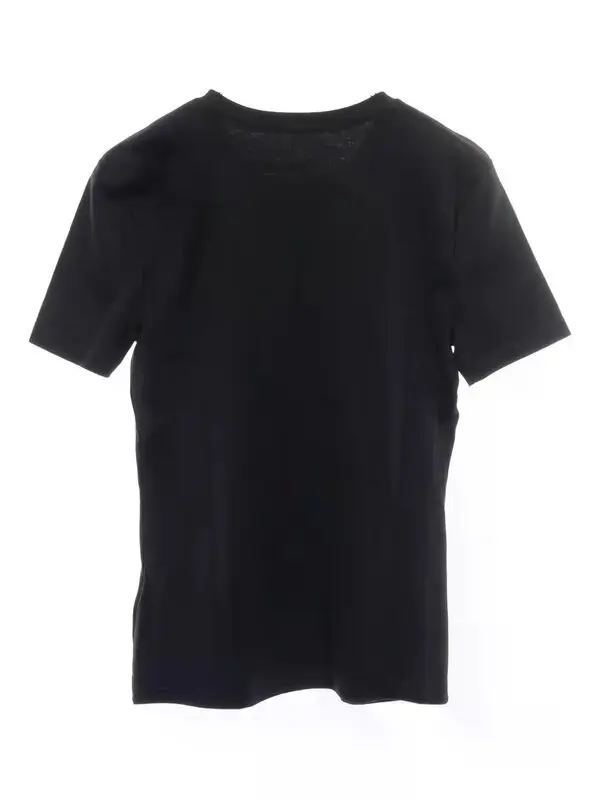 Versace 2000s Beaded-logo Embellished T-shirt