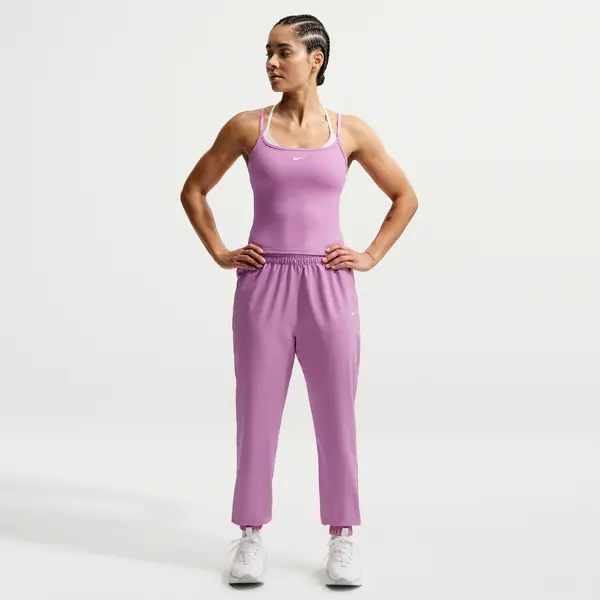 Nike Dri-fit High-waisted 7/8 Jogger Pants - Purple