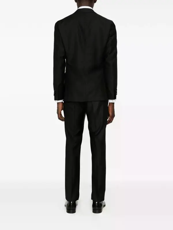 Boglioli Satin-trim Peak-lapel Suit