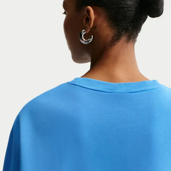 Nike Sportswear Phoenix Fleece Oversized Crew-neck Sweatshirt - Blue