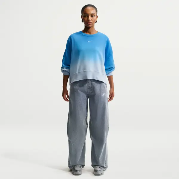 Nike Sportswear Phoenix Fleece Oversized Crew-neck Sweatshirt - Blue