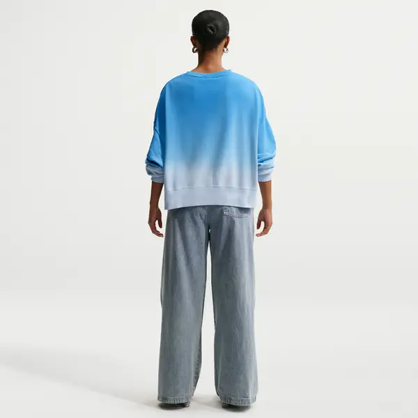 Nike Sportswear Phoenix Fleece Oversized Crew-neck Sweatshirt - Blue