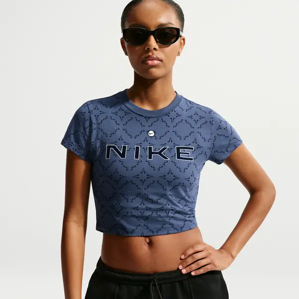Nike Sportswear Chill Knit Slim Cropped T-shirt - Blue
