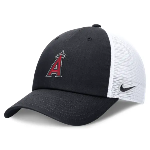 Nike Los Angeles Angels Evergreen Club Mlb Trucker Adjustable Hat - Blue