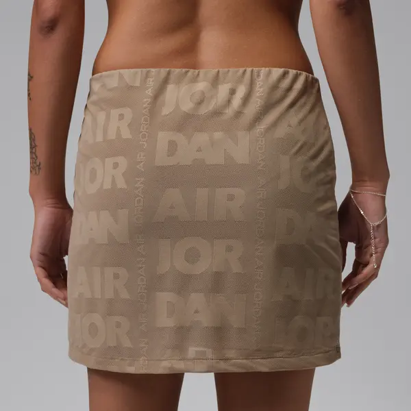 JORDAN Flight Open Knit Skirt - Brown