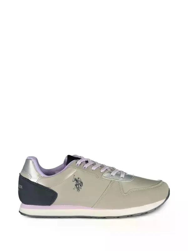 U.s. Polo Assn. Metallic Panelled Sneakers - Neutrals