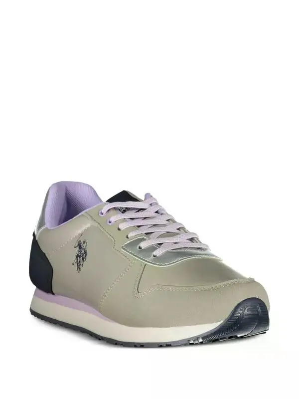 U.s. Polo Assn. Metallic Panelled Sneakers - Neutrals